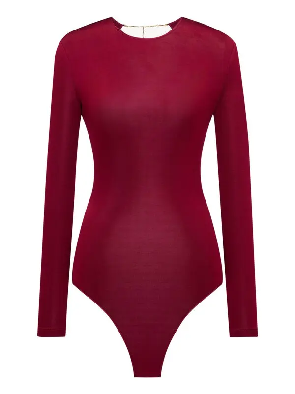 Saint Laurent Crewneck Bodysuit - Rosso