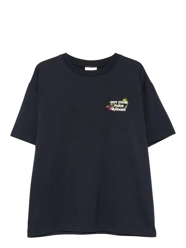 Drole De Monsieur 100% Cotton Jersey T-shirt For - Navy
