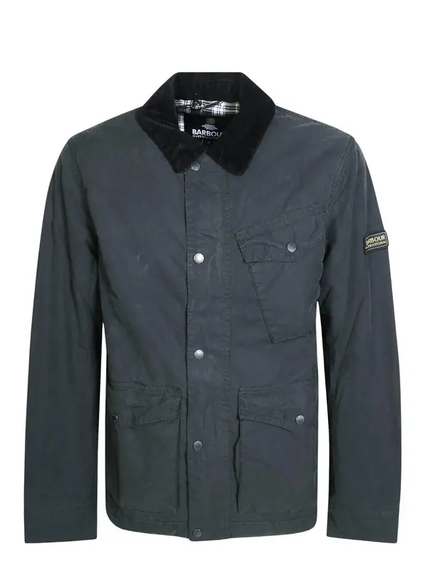BARBOUR INTERNATIONAL Waxed Cotton International-style Jacket - Green