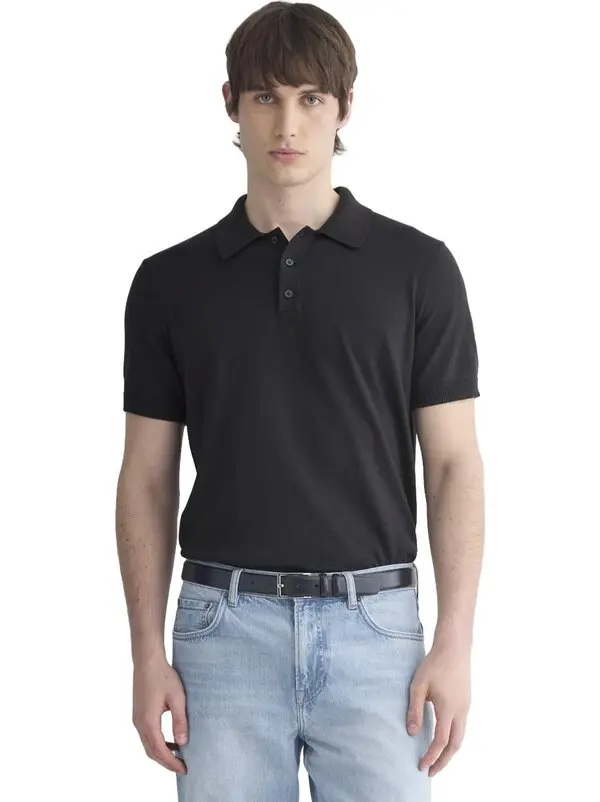 Everlane No-sweat Sweater Polo - Black