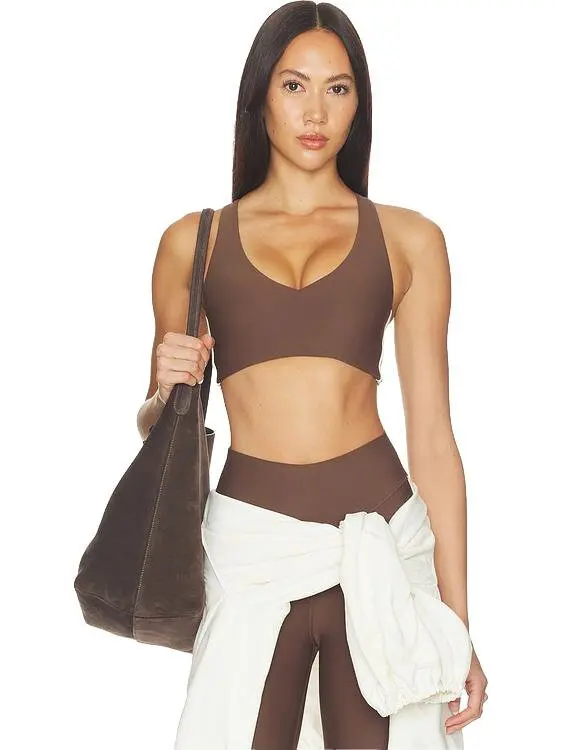 The Upside Daytona Jetta Racerback Sports Bra - Chocolate
