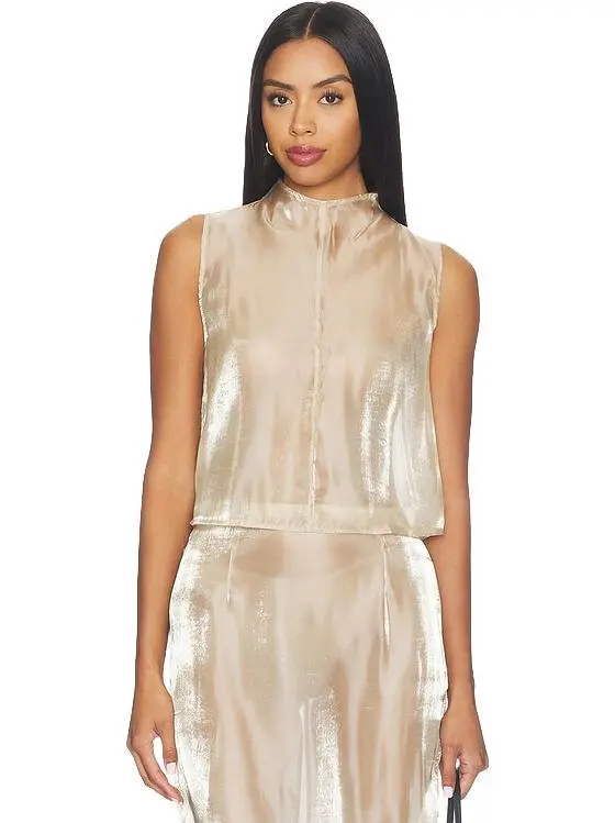MADISON THE LABEL Knox Blouse - Beige