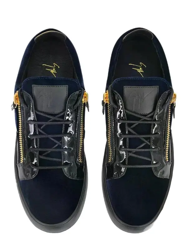 GIUSEPPE ZANOTTI Frankie Velvet Sneakers - Blue
