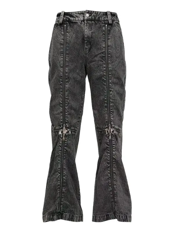 FINE CHAOS Sacrifice Zip-detail Jeans - Grey