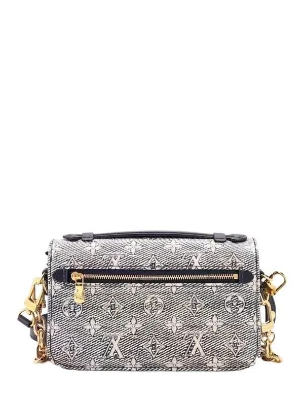 LOUIS VUITTON Monogram Jacquard Canvas East West Shoulder Bag - Blue