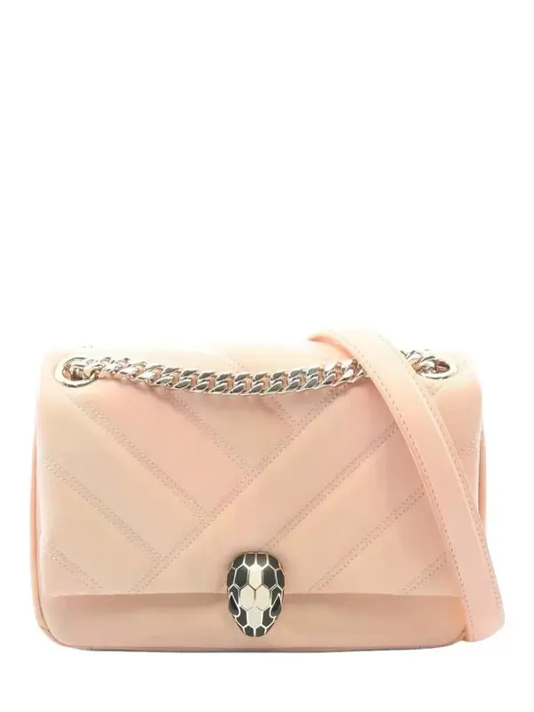 BVLGARI Serpenti Cabochon Shoulder Bag - Pink