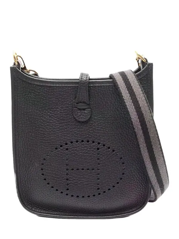 Hermès Clemence Evelyne Amazone Cross Body Bag - Black