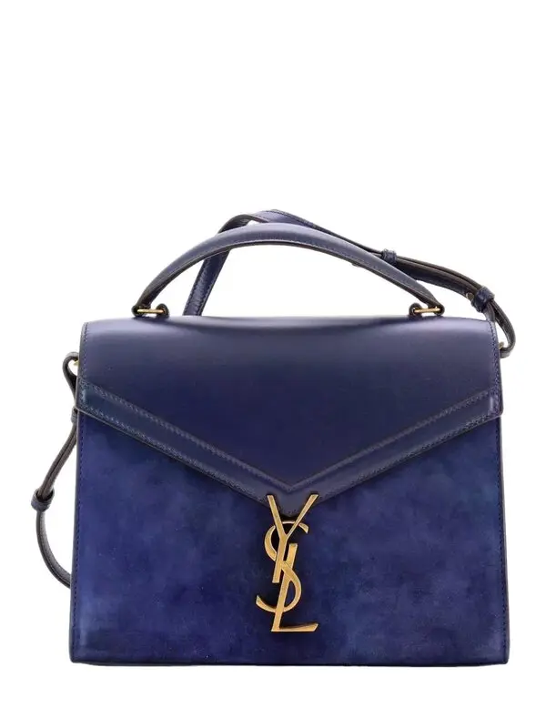 Saint Laurent Cassandra Medium Shoulder Bag - Blue