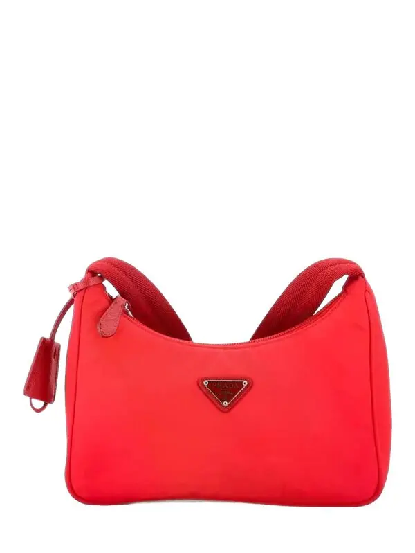 Prada Re-edition 2000 Tessuto Mini Hobo Bag - Red