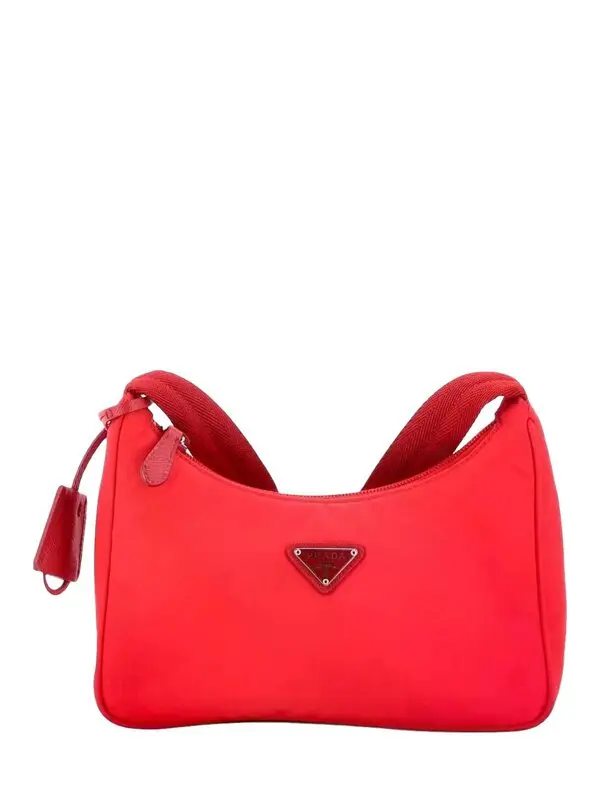 Prada Re-edition 2000 Tessuto Mini Hobo Bag - Red