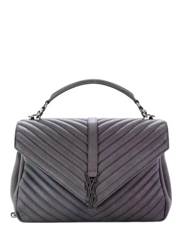 Saint Laurent Monogram College Bag - Grey