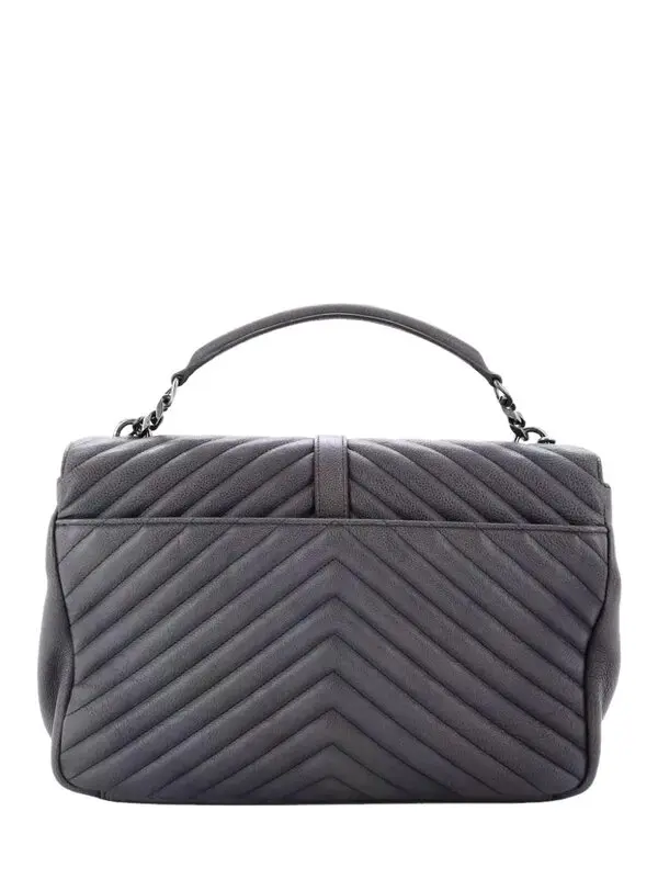 Saint Laurent Monogram College Shoulder Bag - Grey