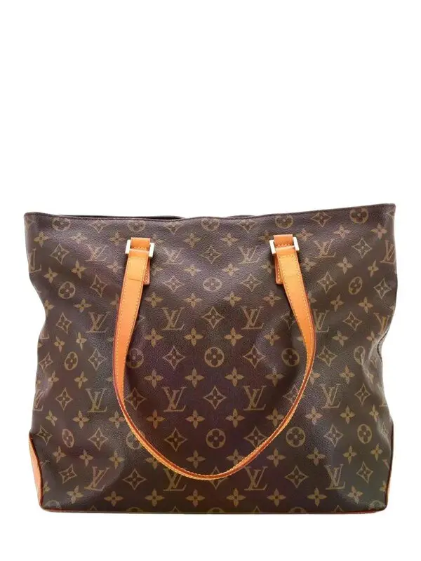 LOUIS VUITTON Monogram Canvas Cabas Mezzo Tote Bag - Brown