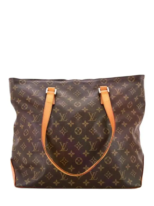 LOUIS VUITTON Monogram Canvas Cabas Mezzo Tote Bag - Brown