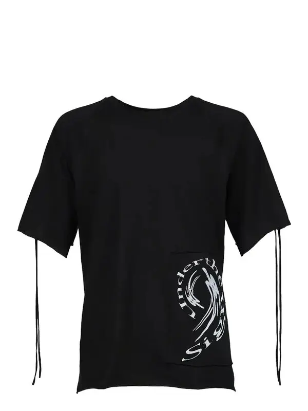 UNDER THE SIGN Uts Chronicles Printed Patchwork T-shirt - Black