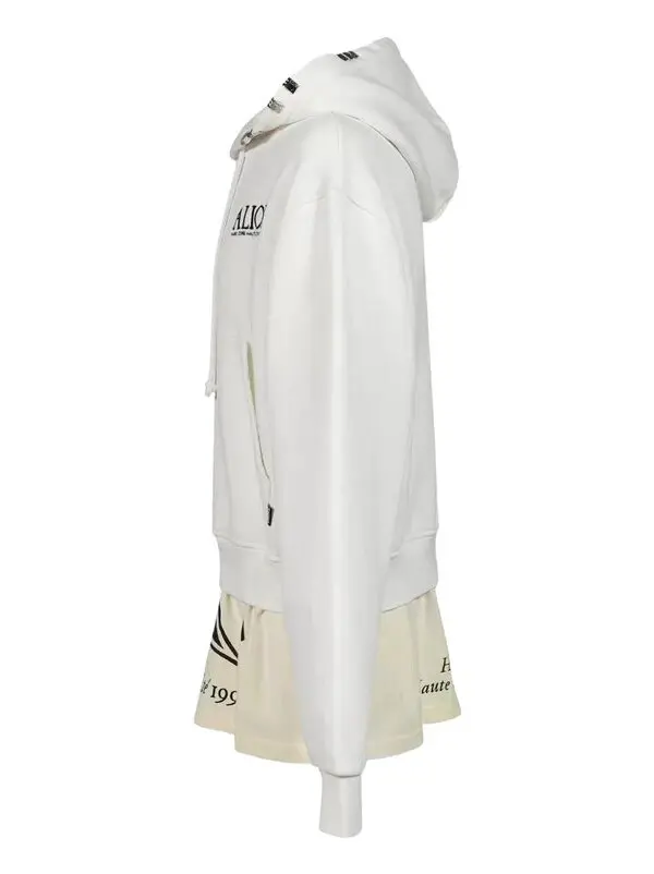 N.HOOLYWOOD Co-tour Layered Logo-print Hoodie - White