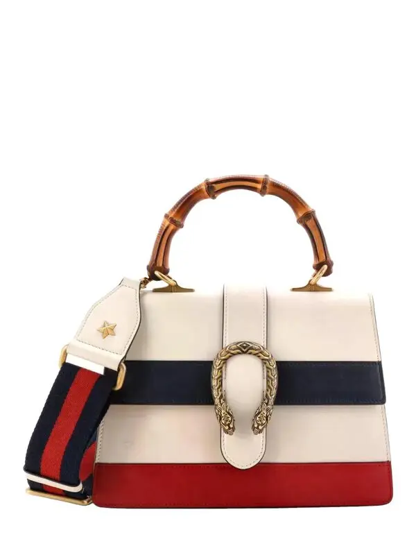 Gucci Dionysus Colorblock Leather Satchel - Red