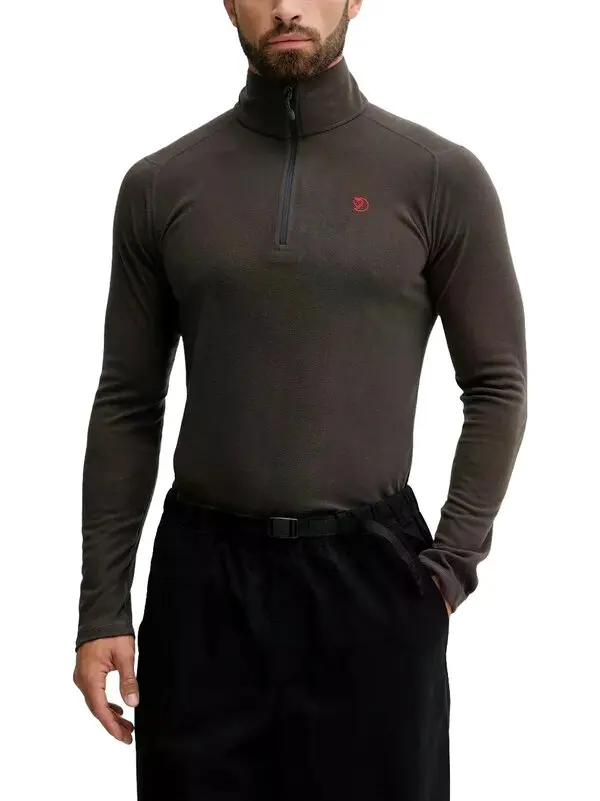 Fjallraven Zip-up High-neck Sweatshirt - Grey