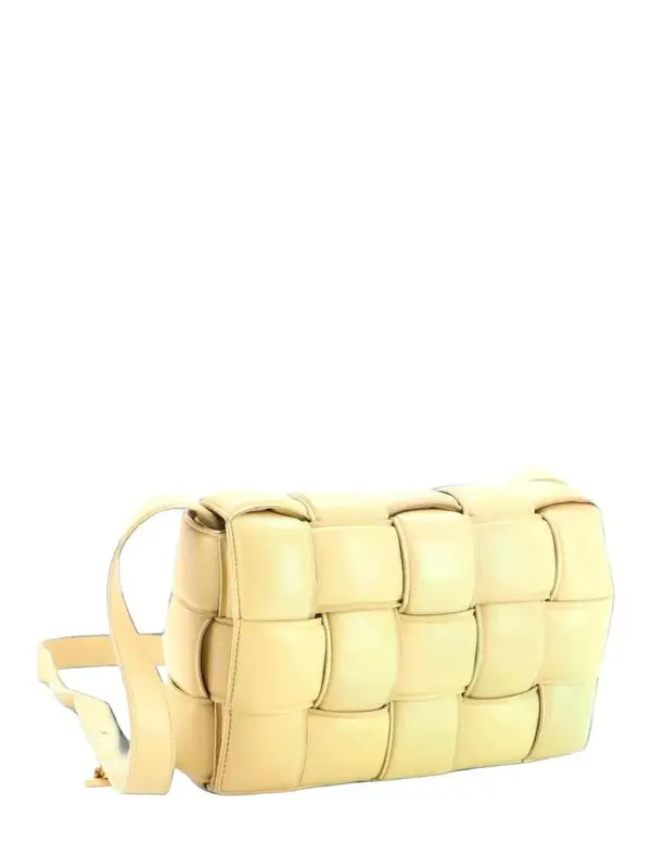 Bottega Veneta Cassette Padded Maxi Intrecciato Leather Crossbody Bag - Neutrals