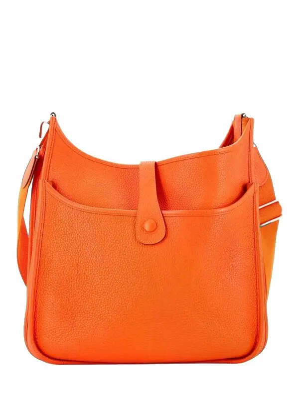 Hermès Evelyne Bag Gen Iii Clemence Gm Cross Body Bag - Orange