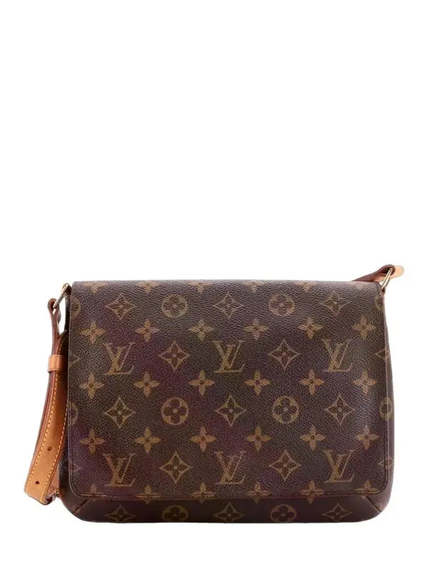 LOUIS VUITTON Musette Tango Monogram Shoulder Bag - Brown