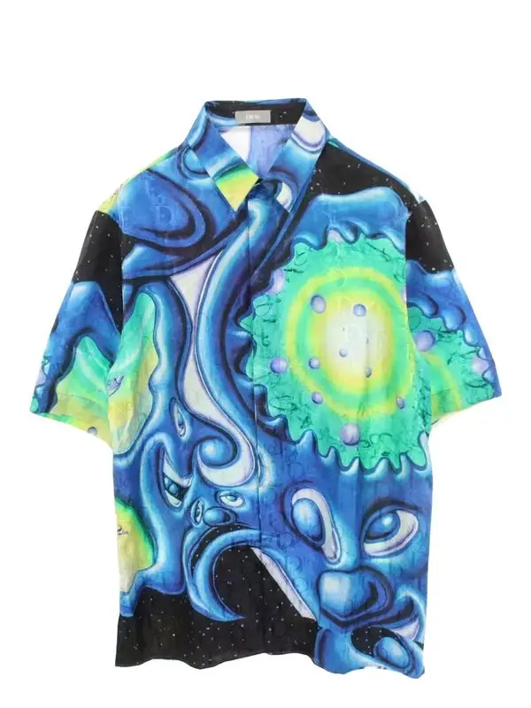 Dior X Kenny Scharf 2010s Short-sleeve Shirt - Blue
