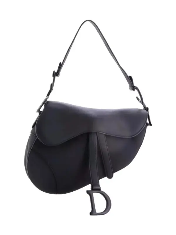 Dior Ultra Matte Leather Shoulder Bag - Black