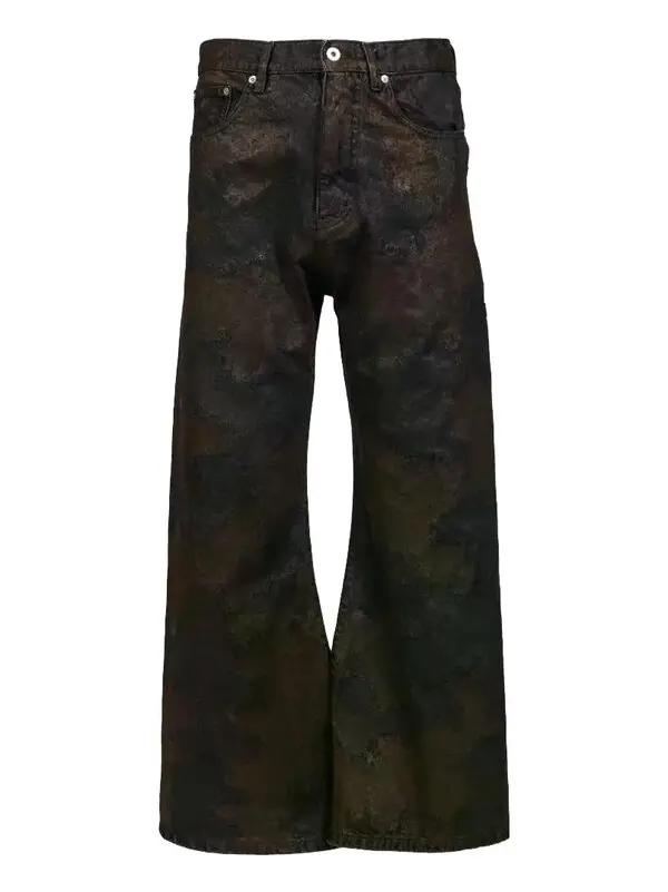 CEDARWOOD Saunter Cut Aged-effect Jeans - Brown
