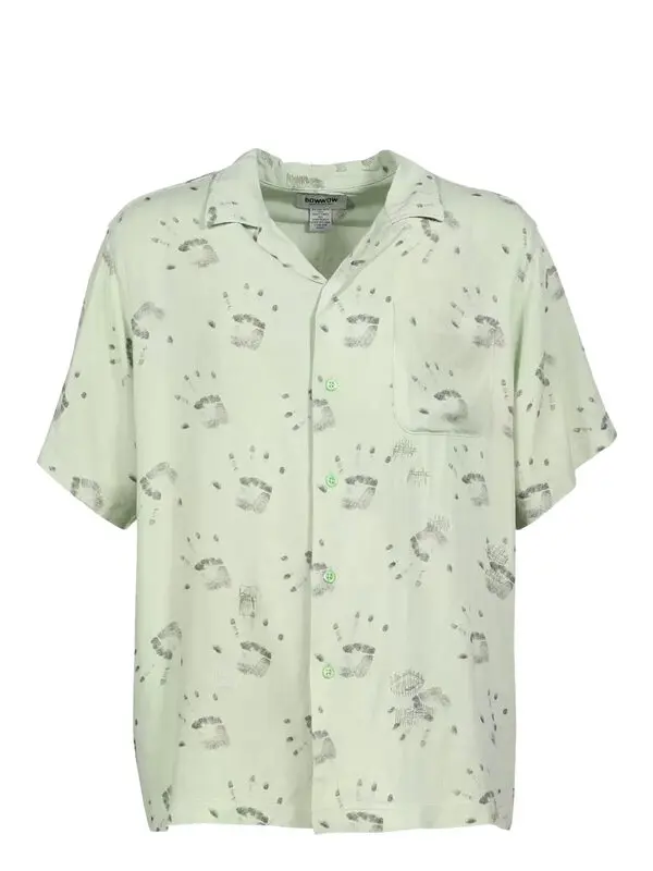 BOW WOW Handprint-print Short-sleeve Shirt - Green