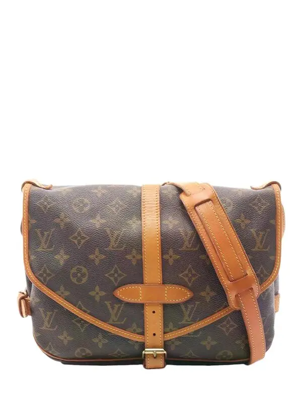 LOUIS VUITTON Monogram Saumur 30 Cross Body Bag - Brown