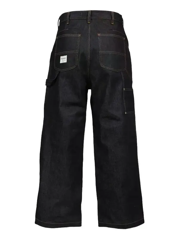DAIRIKU Rigid Double-knee Jeans - Blue