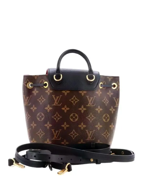 LOUIS VUITTON Montsouris Nm Monogram Canvas With Leather Backpack - Brown