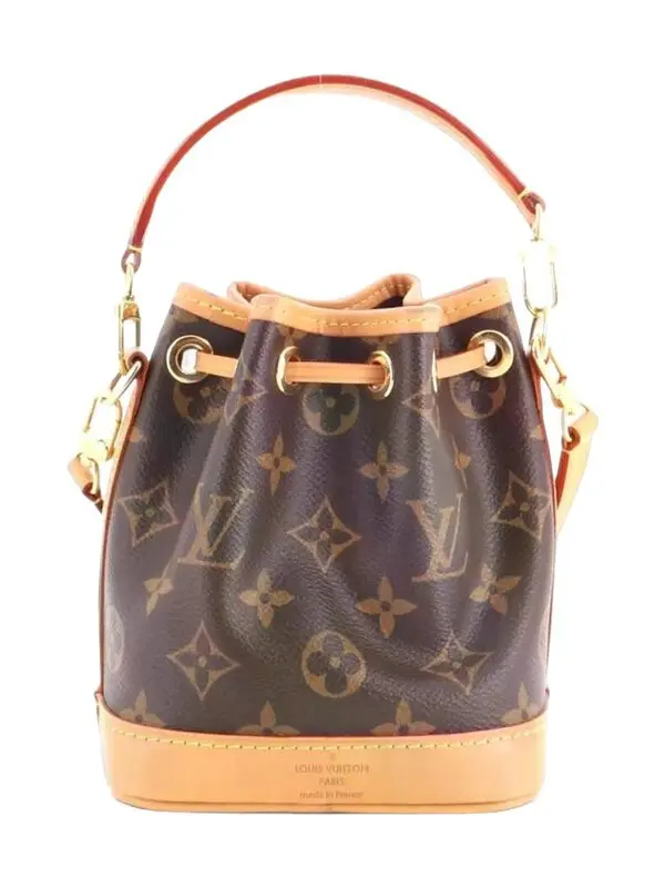LOUIS VUITTON Monogram Canvas Nano Bucket Bag - Brown