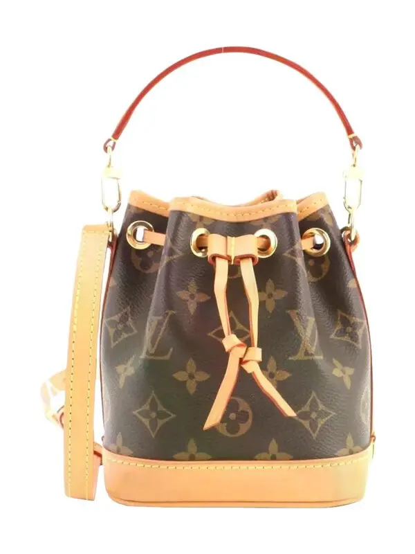 LOUIS VUITTON Monogram Canvas Nano Bucket Bag - Brown