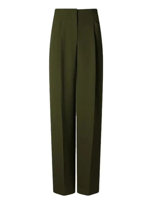 Veronica Beard High-waisted Wide-leg Pants - Black