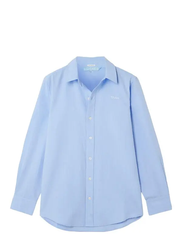 MOTHER Embroidered Cotton Shirt - No