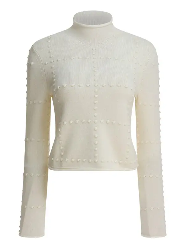 Guest In Residence Long-sleeved High-neck Sweater - White