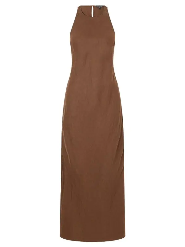 JAMES PERSE Linen Maxi Dress - Brown