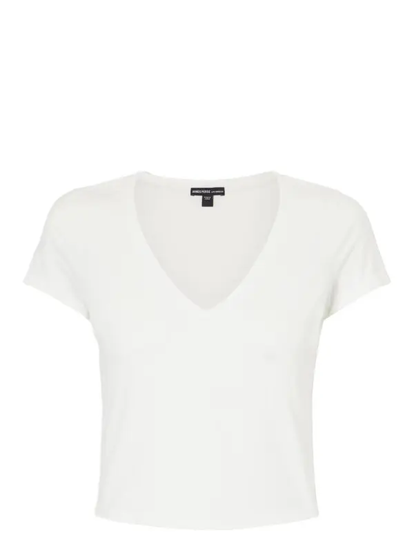 JAMES PERSE V-neck Short Sleeve T-shirt - No