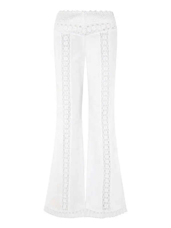 Charo Ruiz Ibiza Viara Lace-trimmed Flared Trousers - No