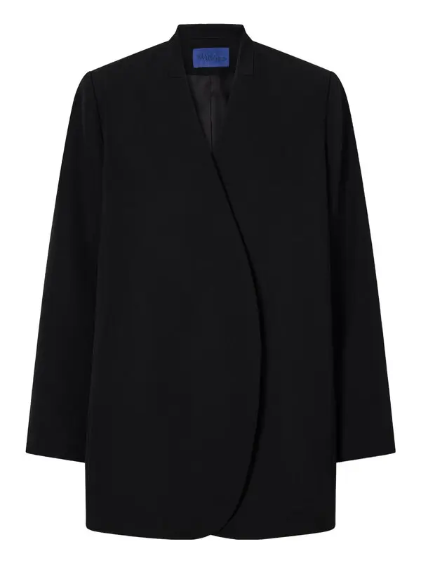 Sharon Wauchob Wool Blend Asymmetric Blazer - Black