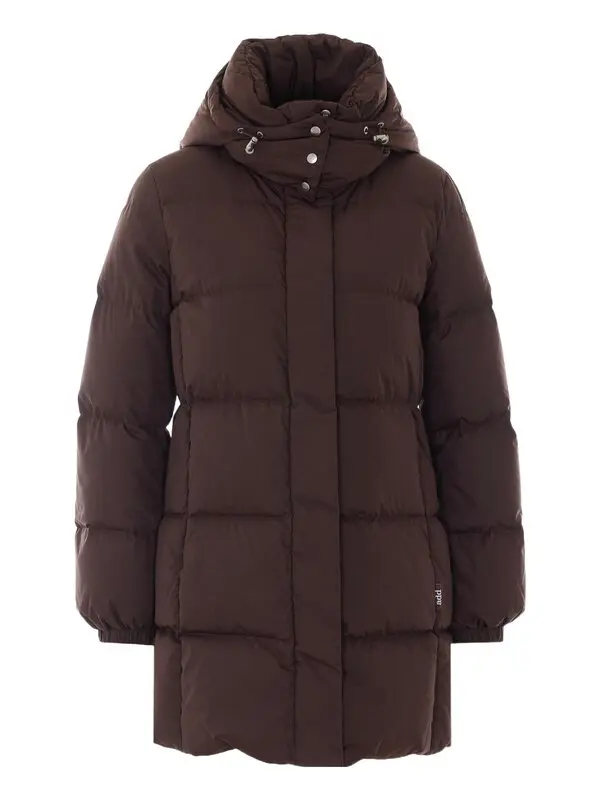 Add Amadeus Hooded Puffer Coat - Black