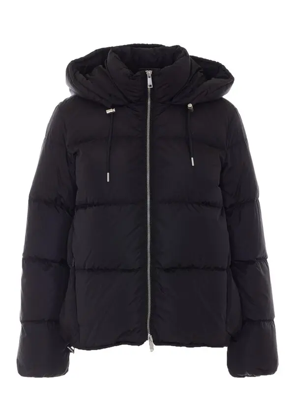 Add Hooded Puffer Down Jacket - Black