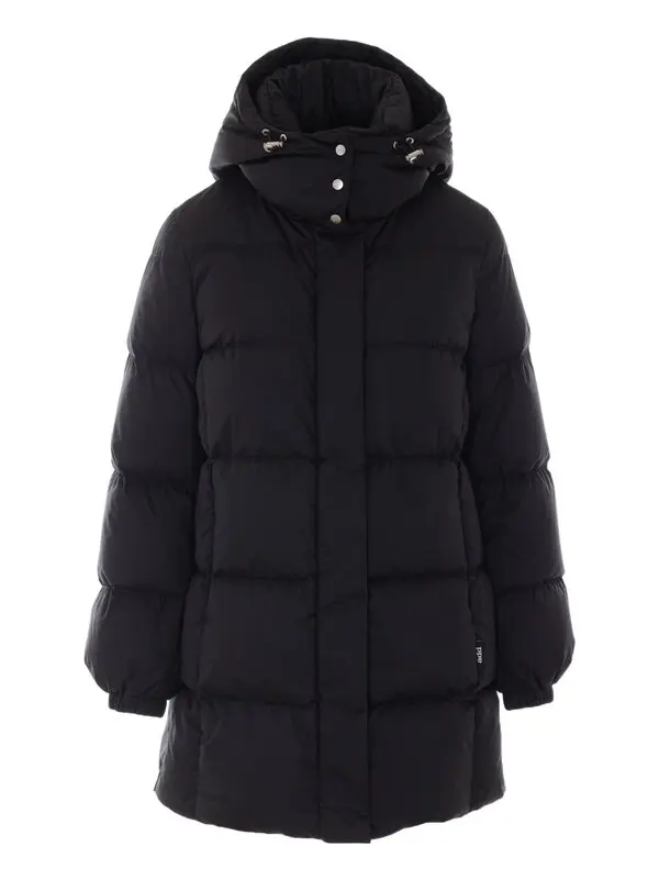 Add Amadeus Hooded Puffer Coat - Black