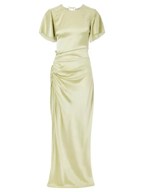 Veronica Beard Silk-blend Satin Gown - Nude