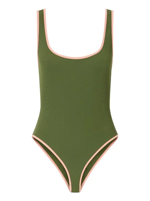 Johanna Ortiz Ribbed Onepiece - Green
