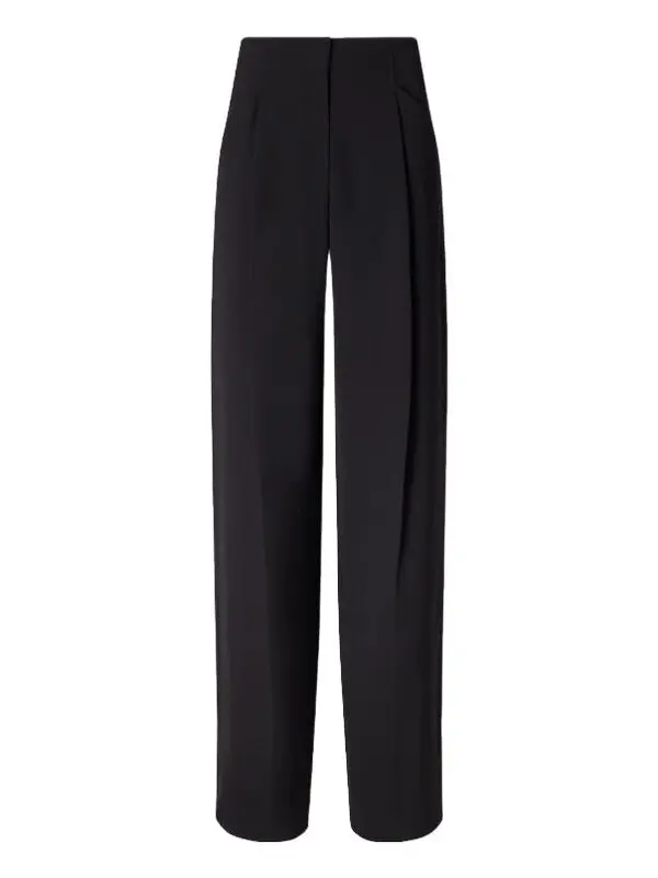 Veronica Beard High-waisted Wide-leg Pants - Black