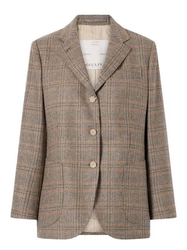 Giuliva Heritage Wool And Cashmere-blend Blazer - Gray