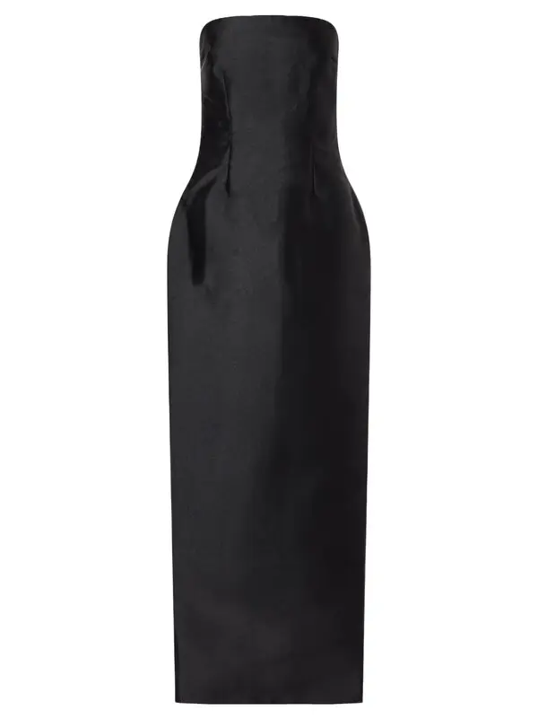 Solace Pleated Satin-twill Gown - No