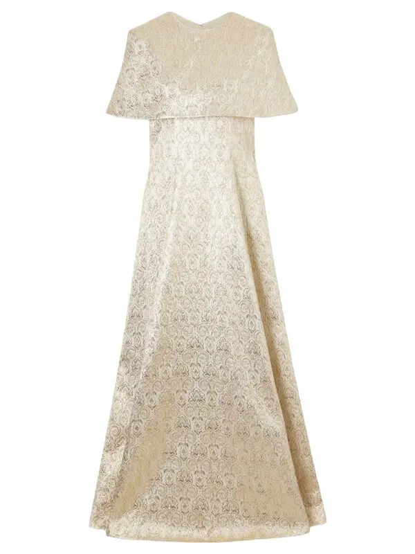 EMILIA WICKSTEAD Lucretia Metallic Jacquard Gown - No